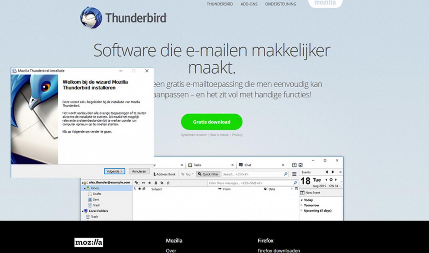 Onze tip : Thunderbird is een 100% gratis en goed e-mailprogramma.